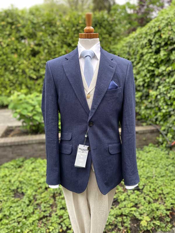 Prachtig Harris tweed colbert, bruin multi colour van Wellington